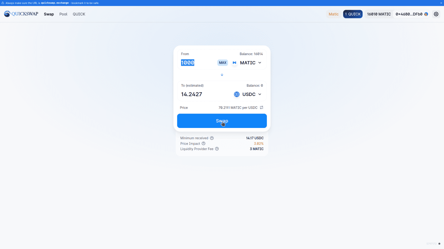 QuickSwap Tutorial: How To Use The QuickSwap Exchange